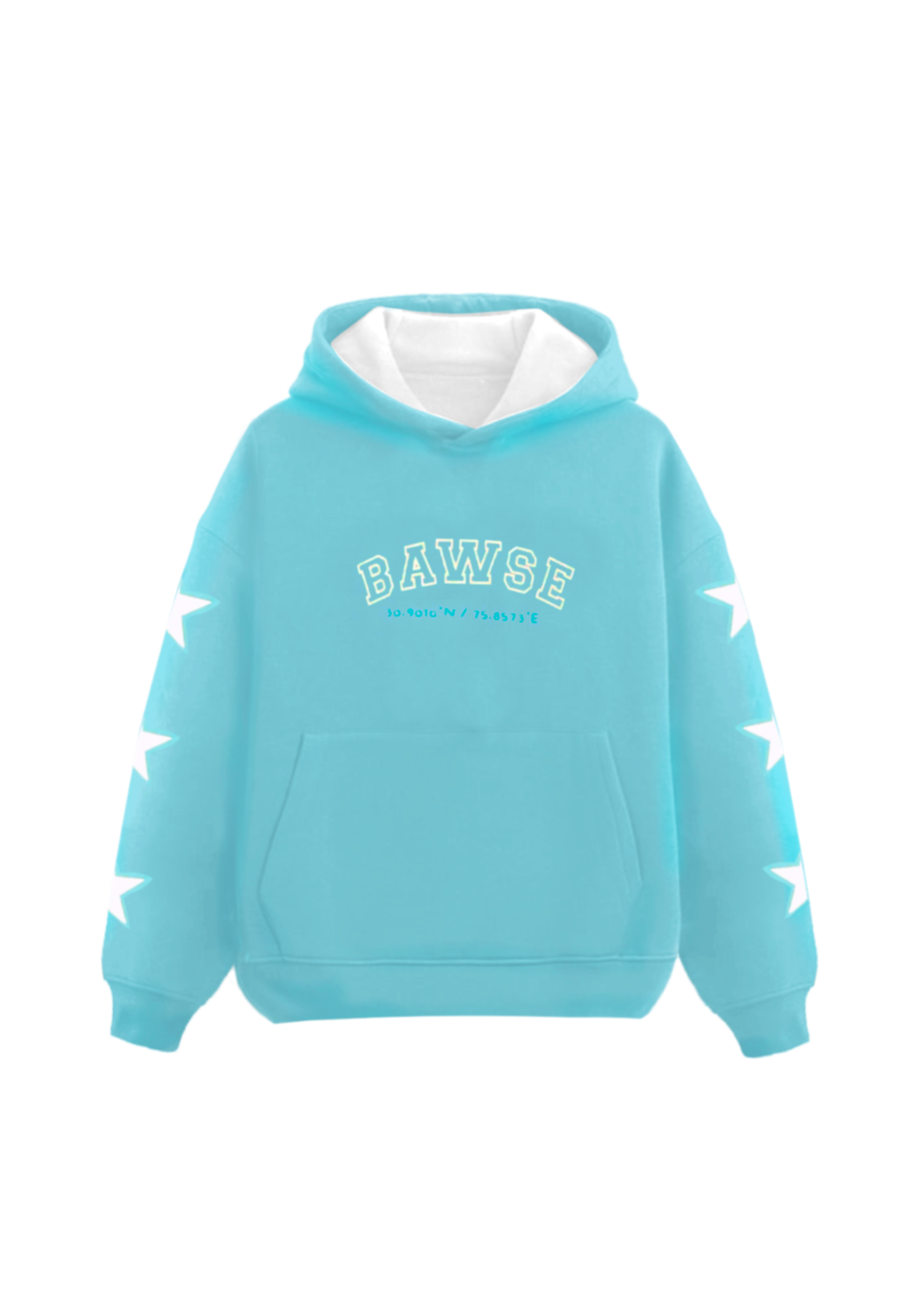 90s Hoodie - Powder Blue. – BAWSE.