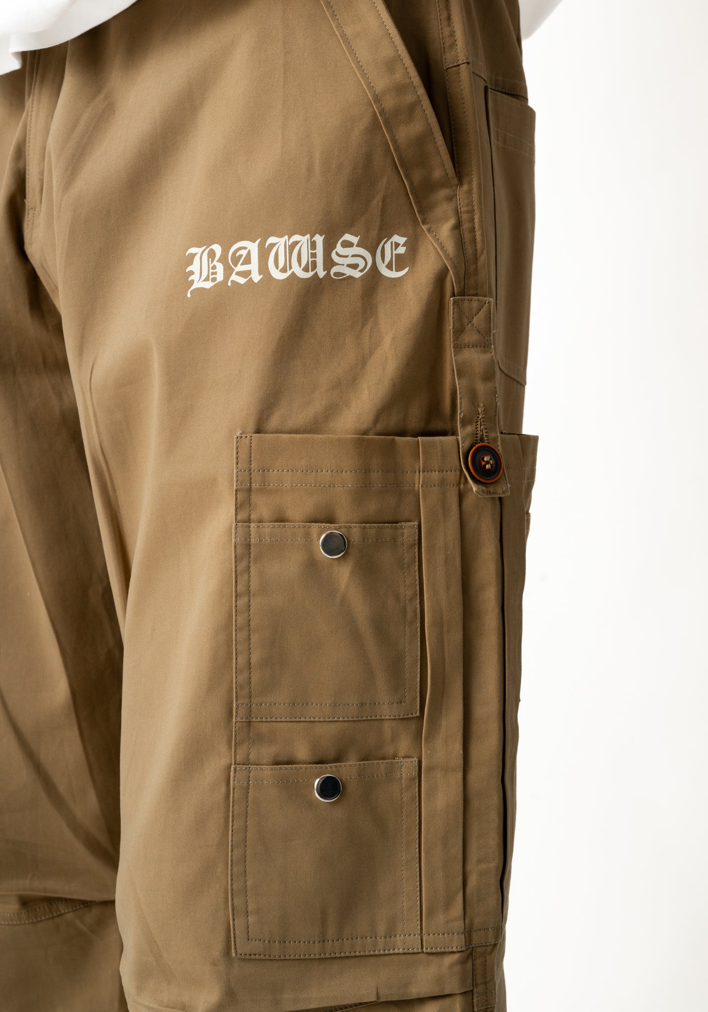 Utility Cargo Pants (Dark Sand) - Unisex, Baggy-fit